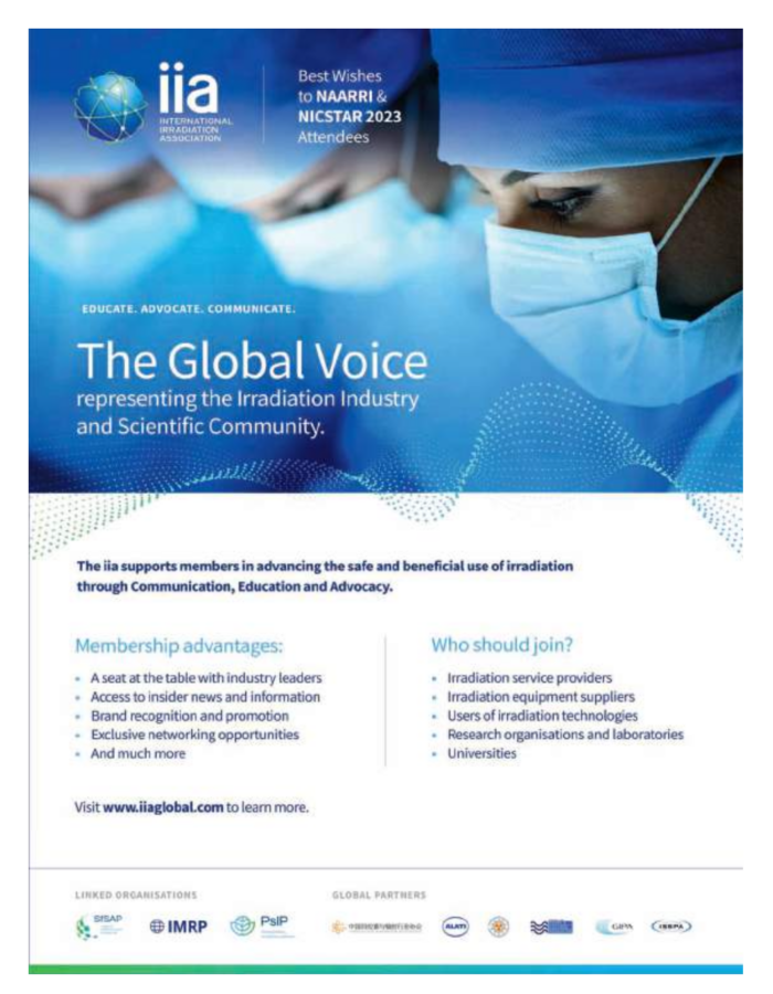 NICSTAR 2023 - INTERNATIONAL IRRADIATION ASSOCIATION