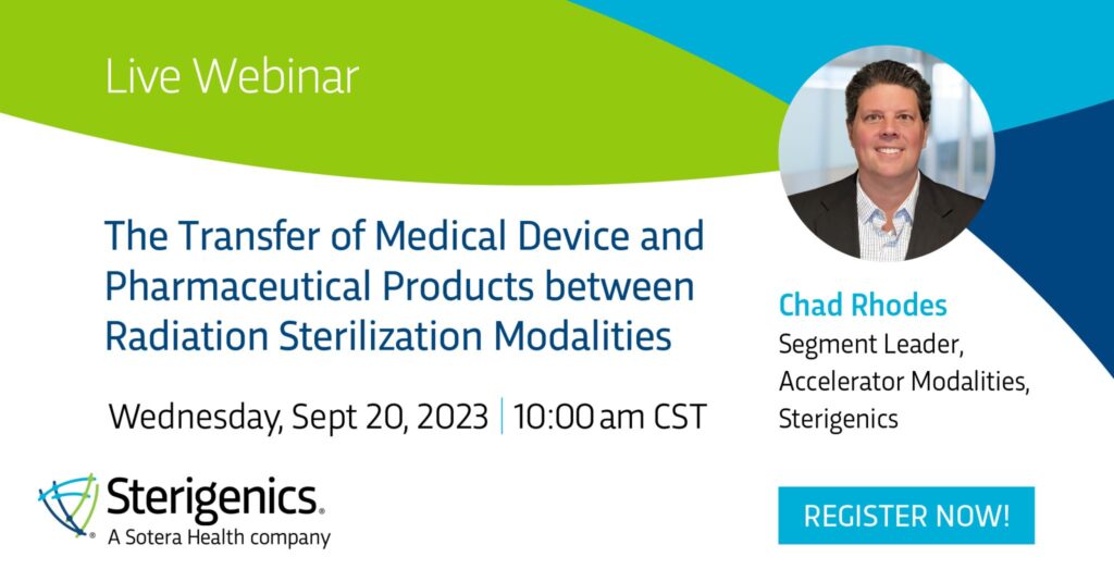 STERIGENICS Live Webinar: "The Transfer of Medical Device and ...
