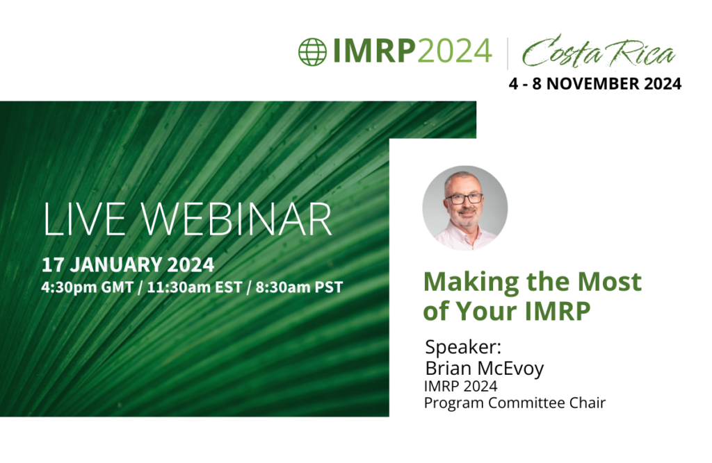 LIVE WEBINAR 'Making the Most of Your IMRP' - INTERNATIONAL IRRADIATION ...