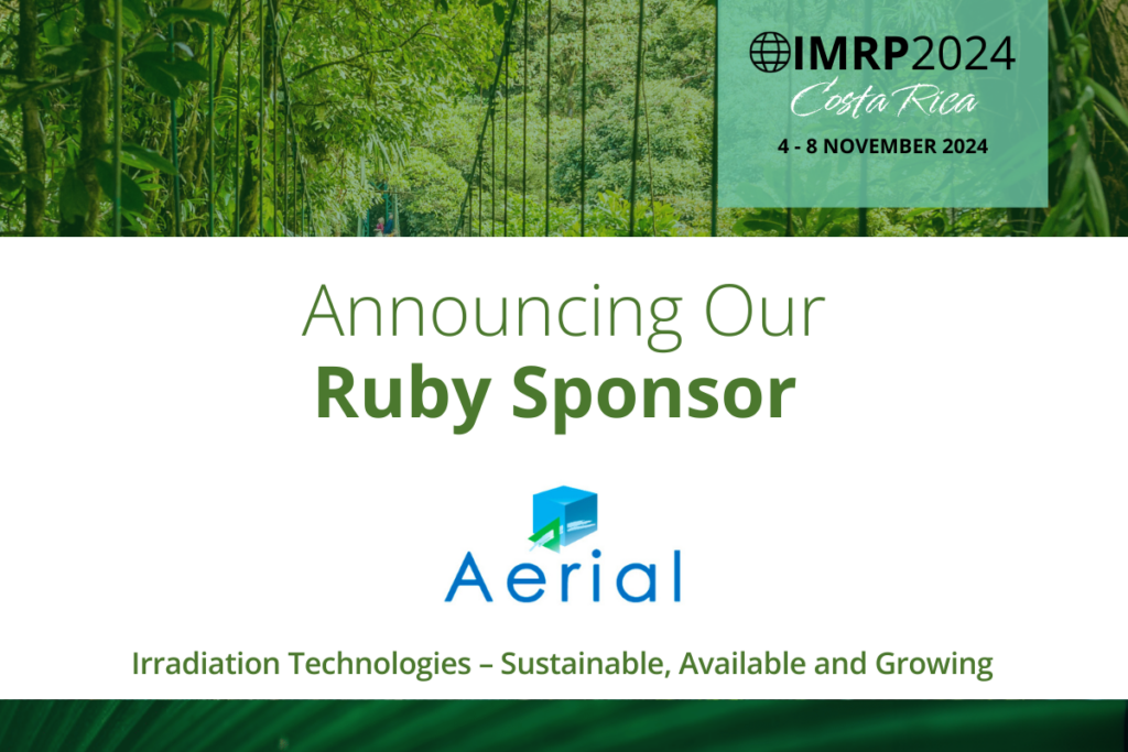 Announcing the Ruby Sponsor for IMRP 2024 - INTERNATIONAL IRRADIATION ASSOCIATION