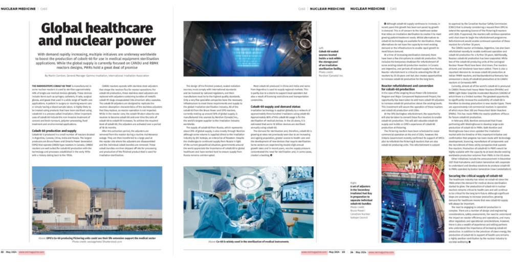 Global Healthcare and Nuclear Power - INTERNATIONAL IRRADIATION ASSOCIATION